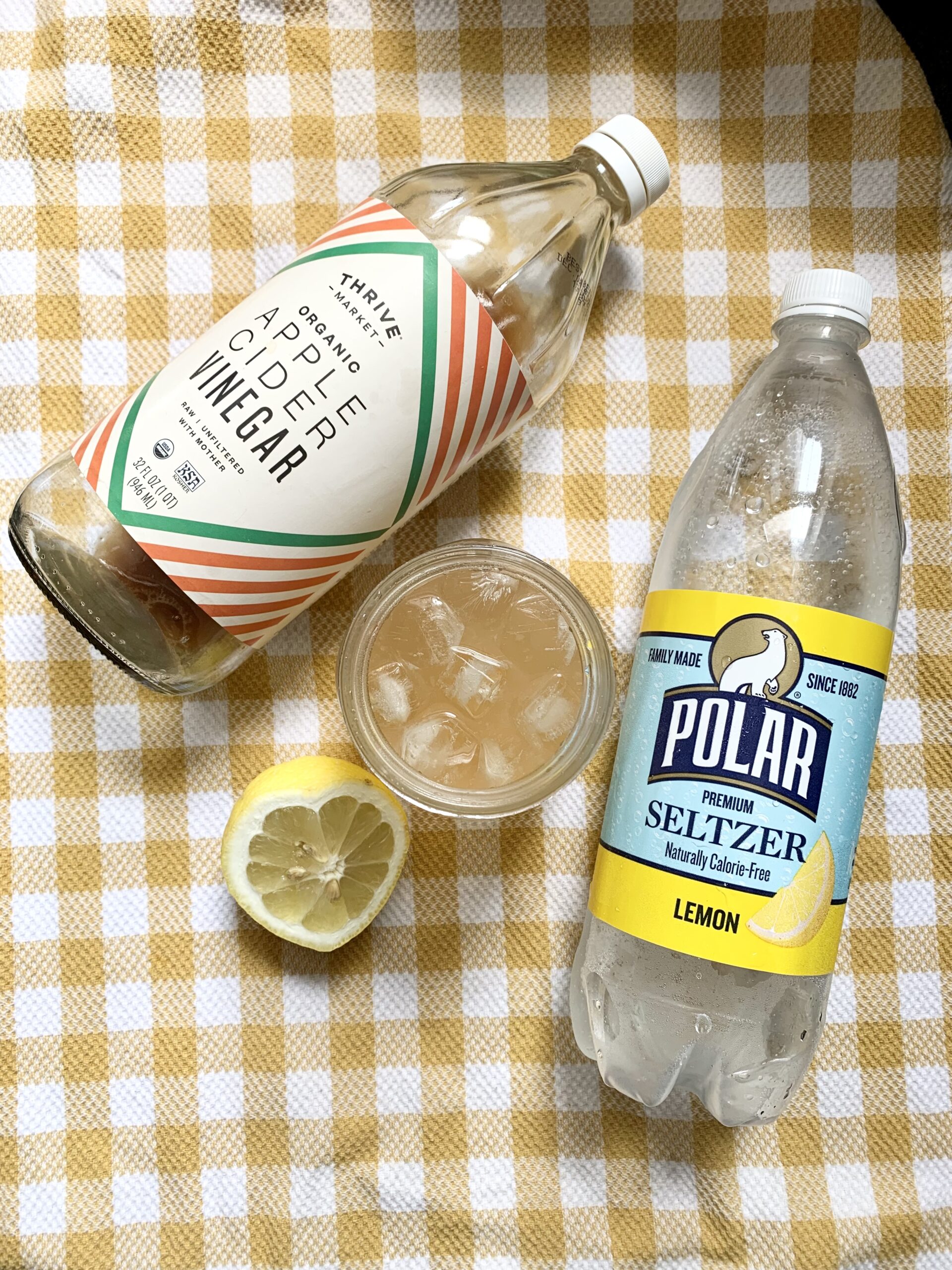 No Sugar Switchel - Apple Cider Vinegar Drink, 3 Ingredients