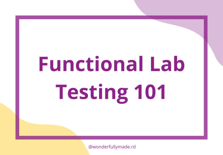 Functional Lab Testing - Wonderfully Made Nutrition